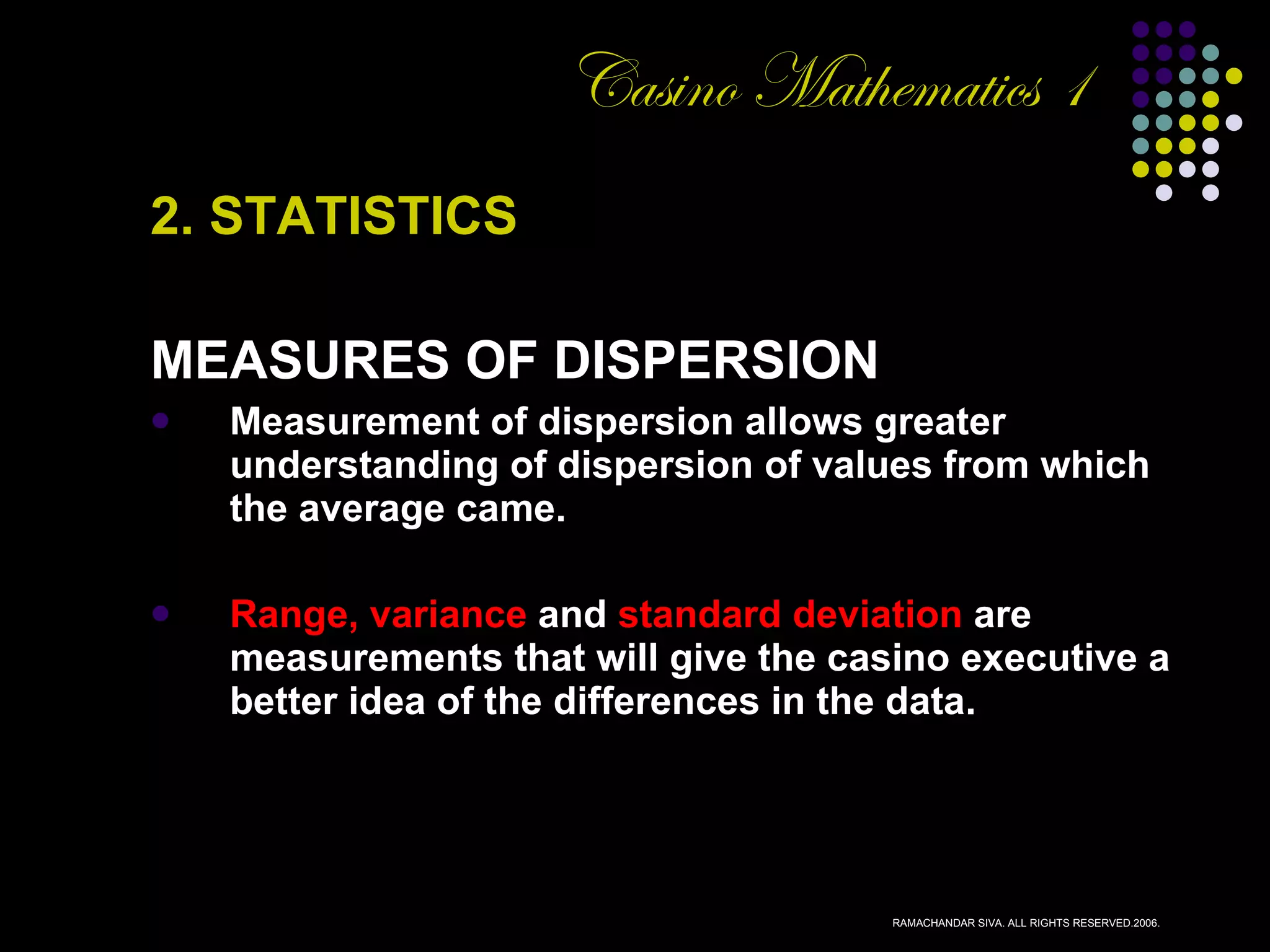 Introduction to Casino Mathematics | PPT