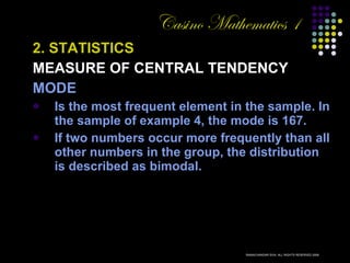 Introduction to Casino Mathematics | PPT