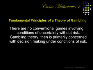 Introduction to Casino Mathematics | PPT