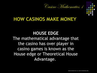 Introduction to Casino Mathematics | PPT
