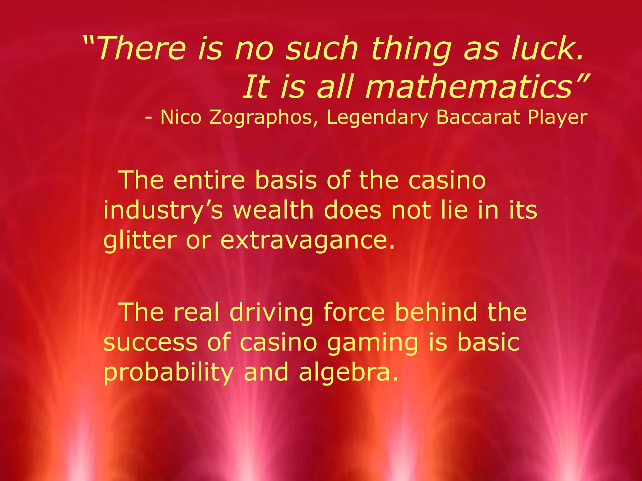 Casino Mathematics | PPT