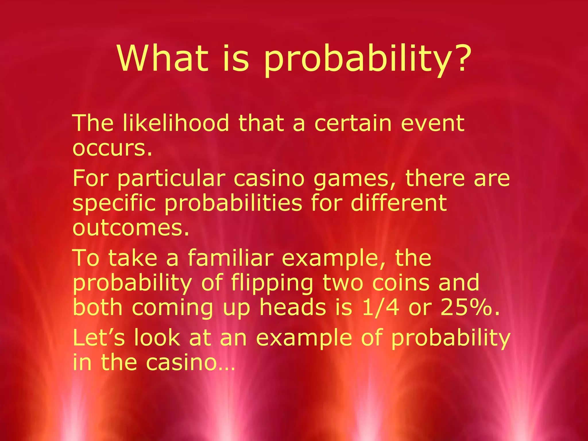 Casino Mathematics | PPT