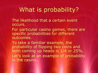Casino Mathematics | PPT