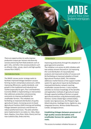 Cassava Value Chain | PDF