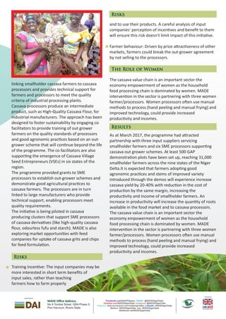 Cassava Value Chain | PDF