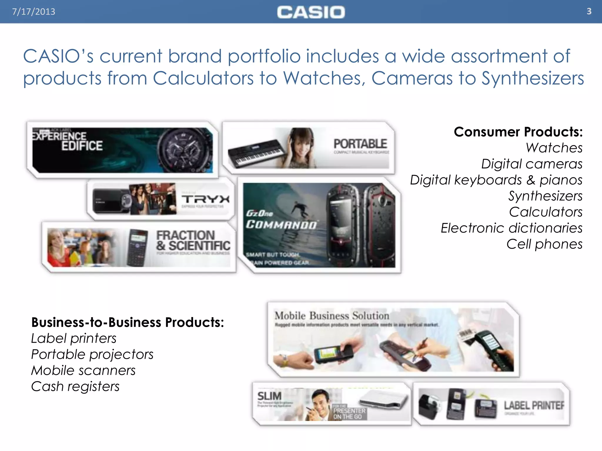 Casio (Brand Strategy, NYU Stern - Gromley) | PPTX