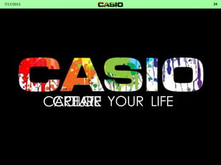 Casio (Brand Strategy, NYU Stern - Gromley) | PPT