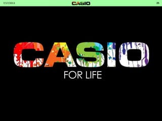 Casio (Brand Strategy, NYU Stern - Gromley) | PPT