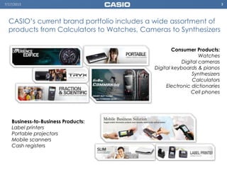 Casio (Brand Strategy, NYU Stern - Gromley) | PPT