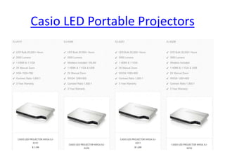 Casio LED Projectors 2014 | PPTX