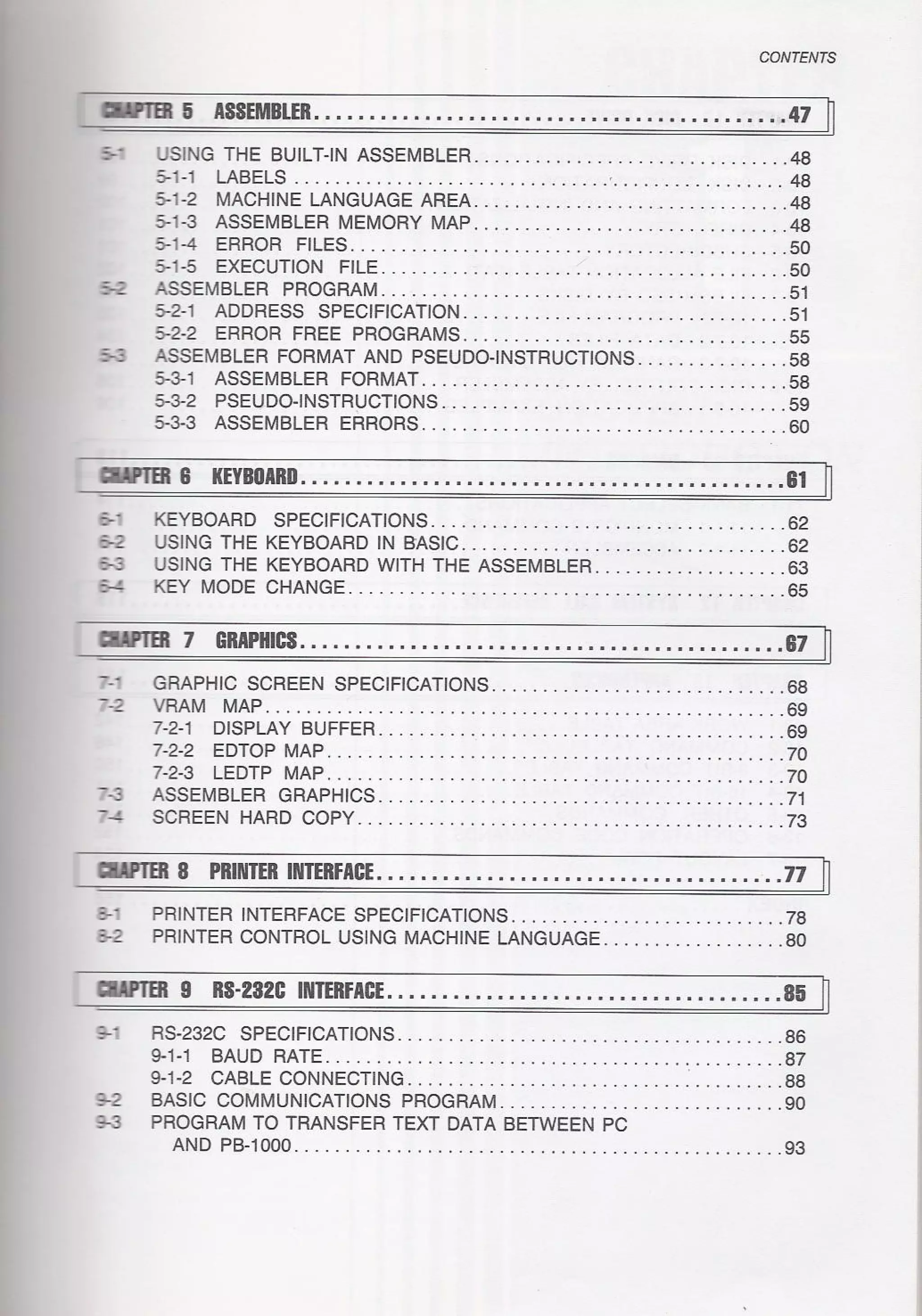 Casio pb 1000 technical reference | PDF
