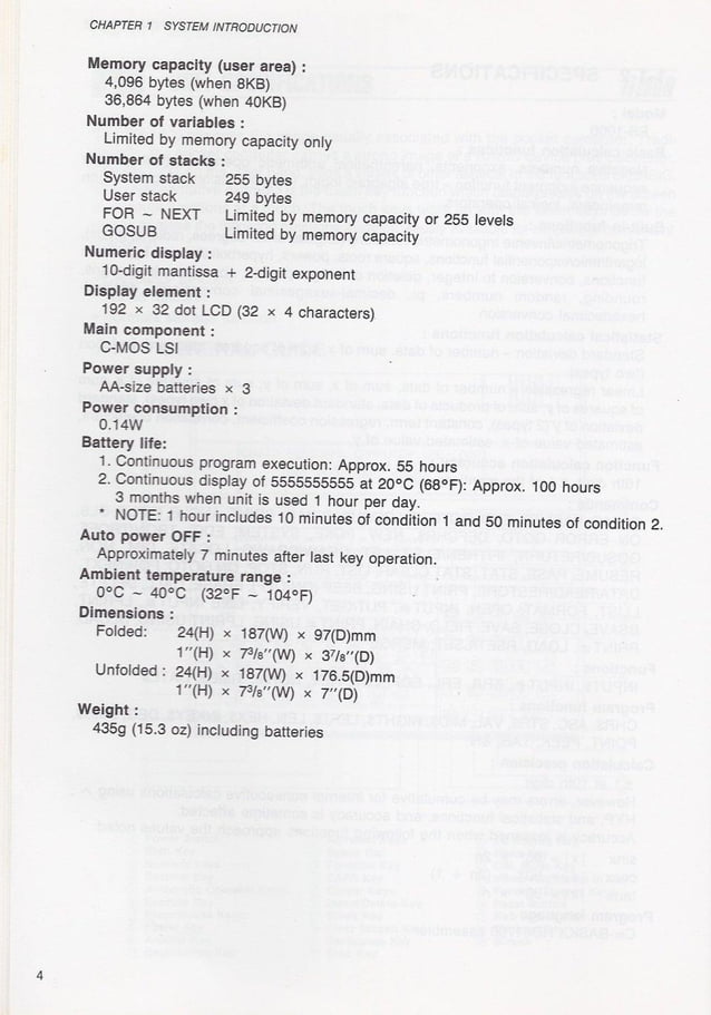 Casio pb 1000 technical reference | PDF