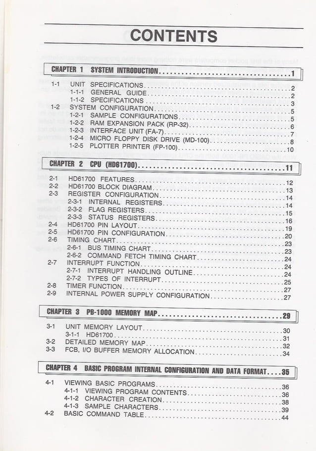 Casio pb 1000 technical reference | PDF