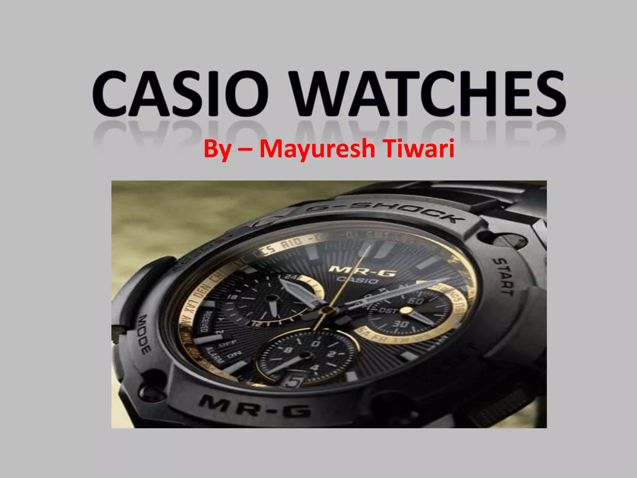 Casio watches | PPTX