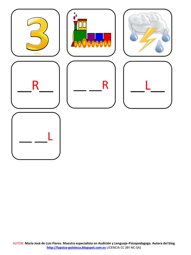 Casitas de las sílabas trabadas y mixtas