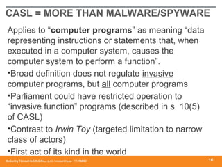 Casl and freedom_of_expression_-_final_lsuc_conference_slides | PPT
