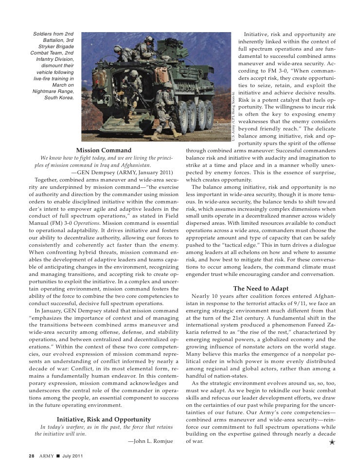 Army Core Competencies