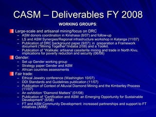 Casm Annual Progress Report 8 Acc Brazil | PPT | Business | Business ...