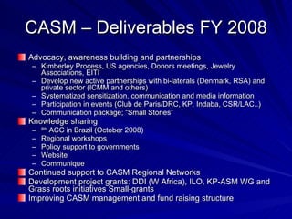 Casm Annual Progress Report 8 Acc Brazil | PPT | Business | Business ...