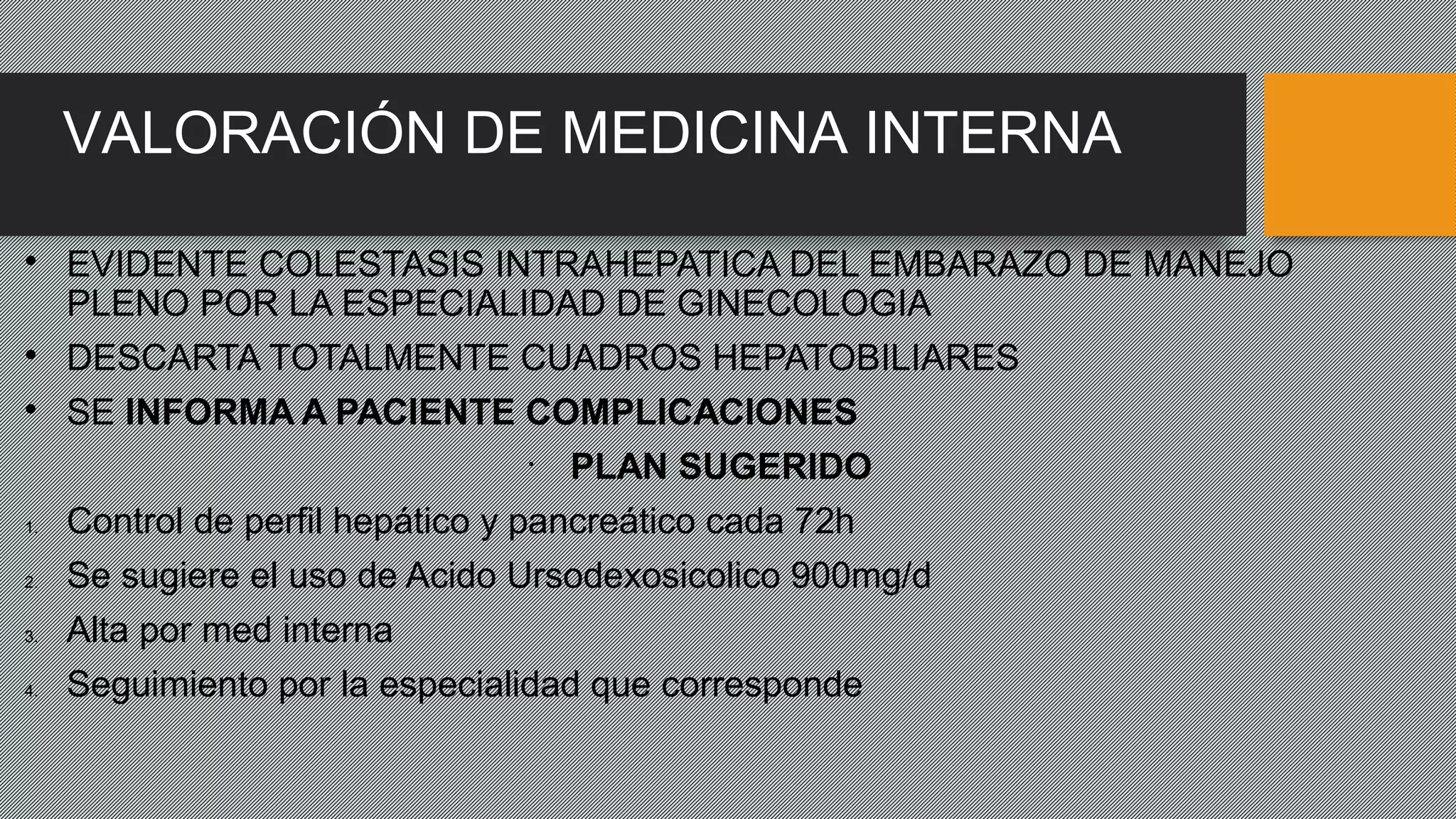 Colestasis intrahepatica del embarazo. revision de caso clínico | PPT