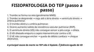 CASO CLINICO 9. TEP. FISIOPATOLOGIA. EXAMES COMPLEMENTARES.pptx