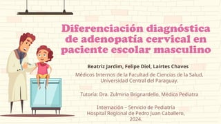 Adenite Cervical em paciente pediátrico de PJC | PPTX