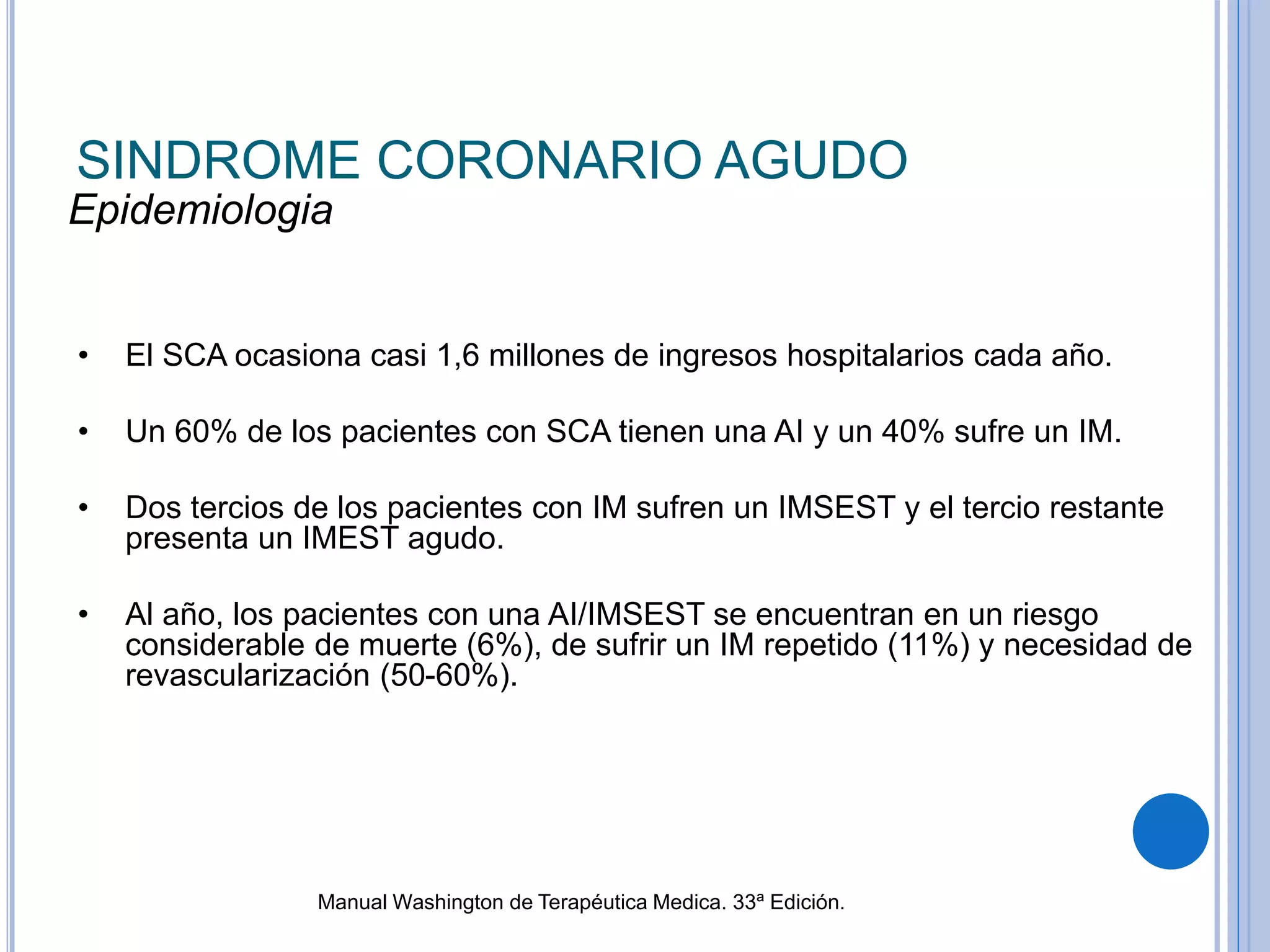 DOLOR TORACICO: SINDROME CORONARIO AGUDO, Caso clinico emergencias | PPTX