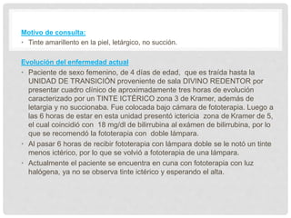 Caso clinico de ictericia neonatal en Hospital "Enrique C. Sotomayor ...