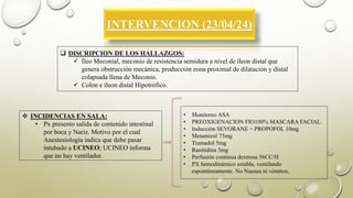 CASO CLINICO ILIO MECONIAL - PEDIATRIA II | PPTX