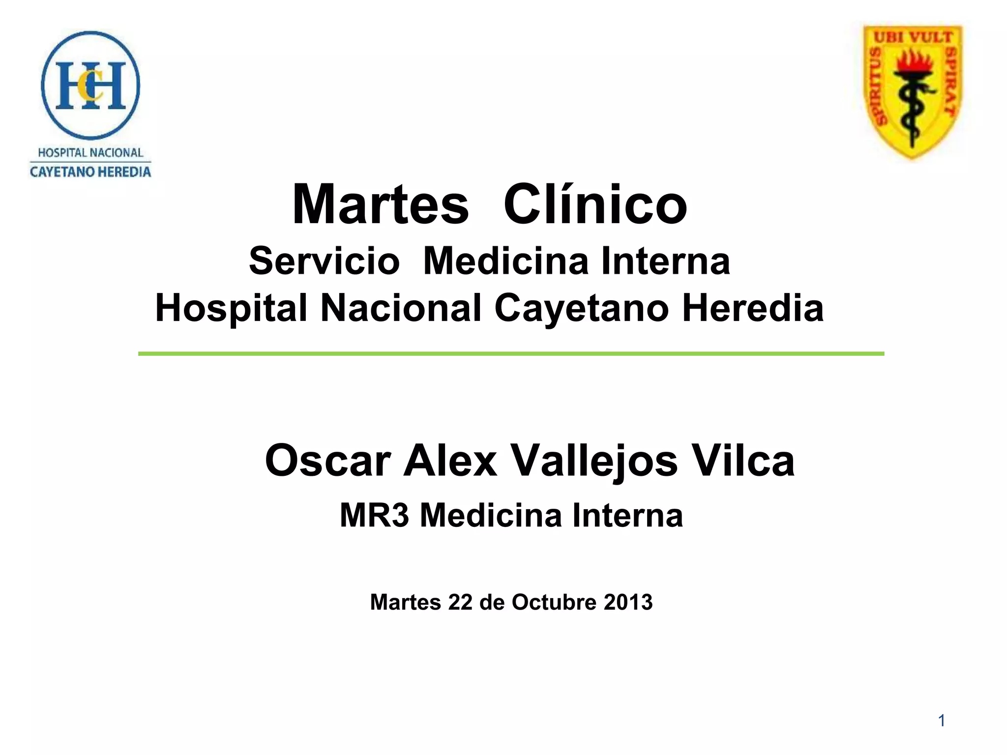 Caso clinico medicina interna criptococosis diseminada | PPT