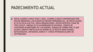 Caso clínico apendicitis Sesiones anatomoclinicas | PPTX