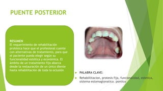 CASO CLINICO PONTICO DE LOS DEINTES ANTERIORES DE UN PACIENTE DE 35 ...