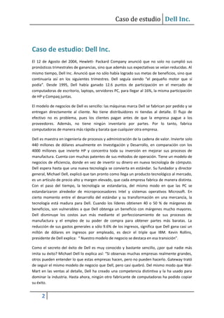 Caso De Estudio Dell | PDF