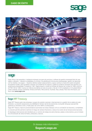 Fluidra centraliza su tesorería con Sage XRT Treasury | PDF
