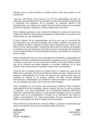 Caso enron | DOCX