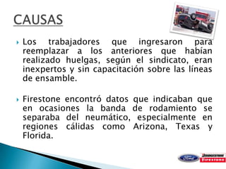 Caso Ford Explorer – Firestone | PPTX