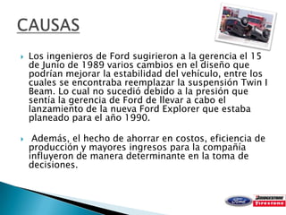 Caso Ford Explorer – Firestone | PPTX