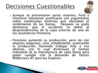 Caso Ford Explorer – Firestone | PPTX