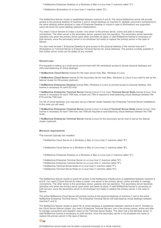 NoMachine Setting up highly available centralized access | PDF