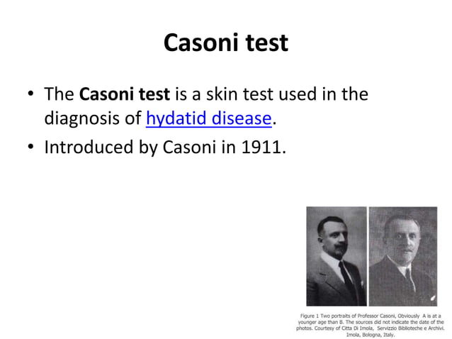 Casoni test | PPTX | Infectious Diseases | Diseases and Conditions