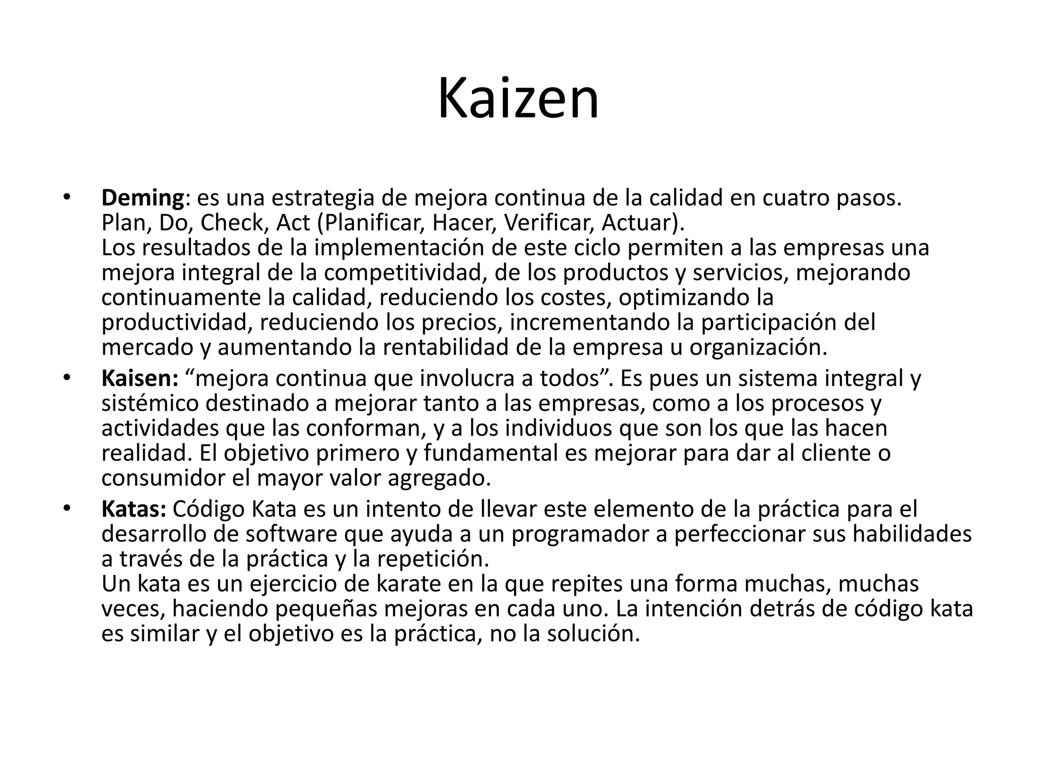 Kaizen SW | PPTX
