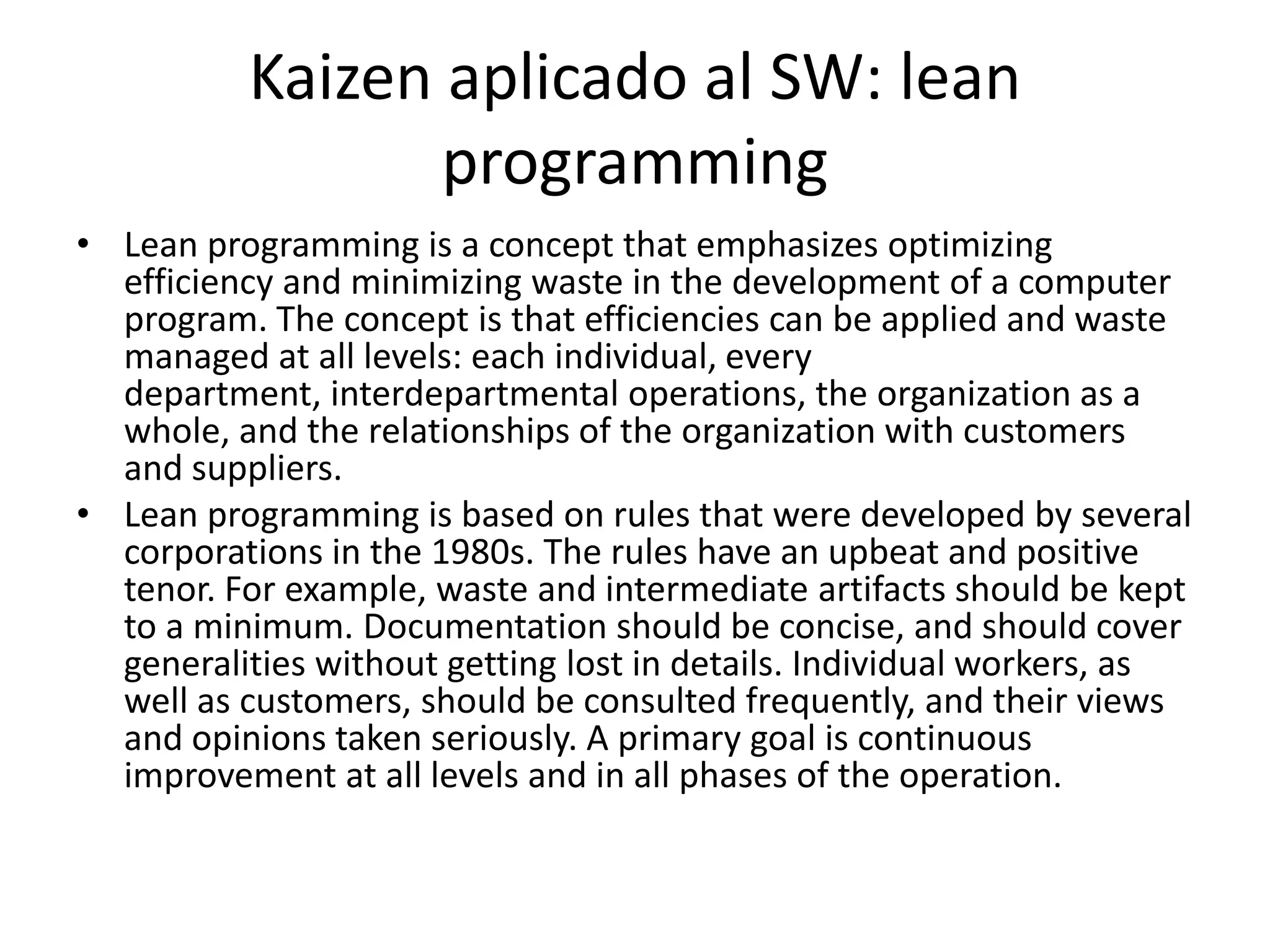 Kaizen SW | PPTX