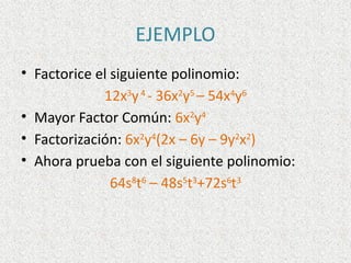 Casos de Factorizacion del Algebra de Baldor | PDF