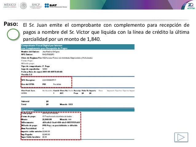 Ejemplo De Un Complemento De Pago Sat Ejemplo Sencillo