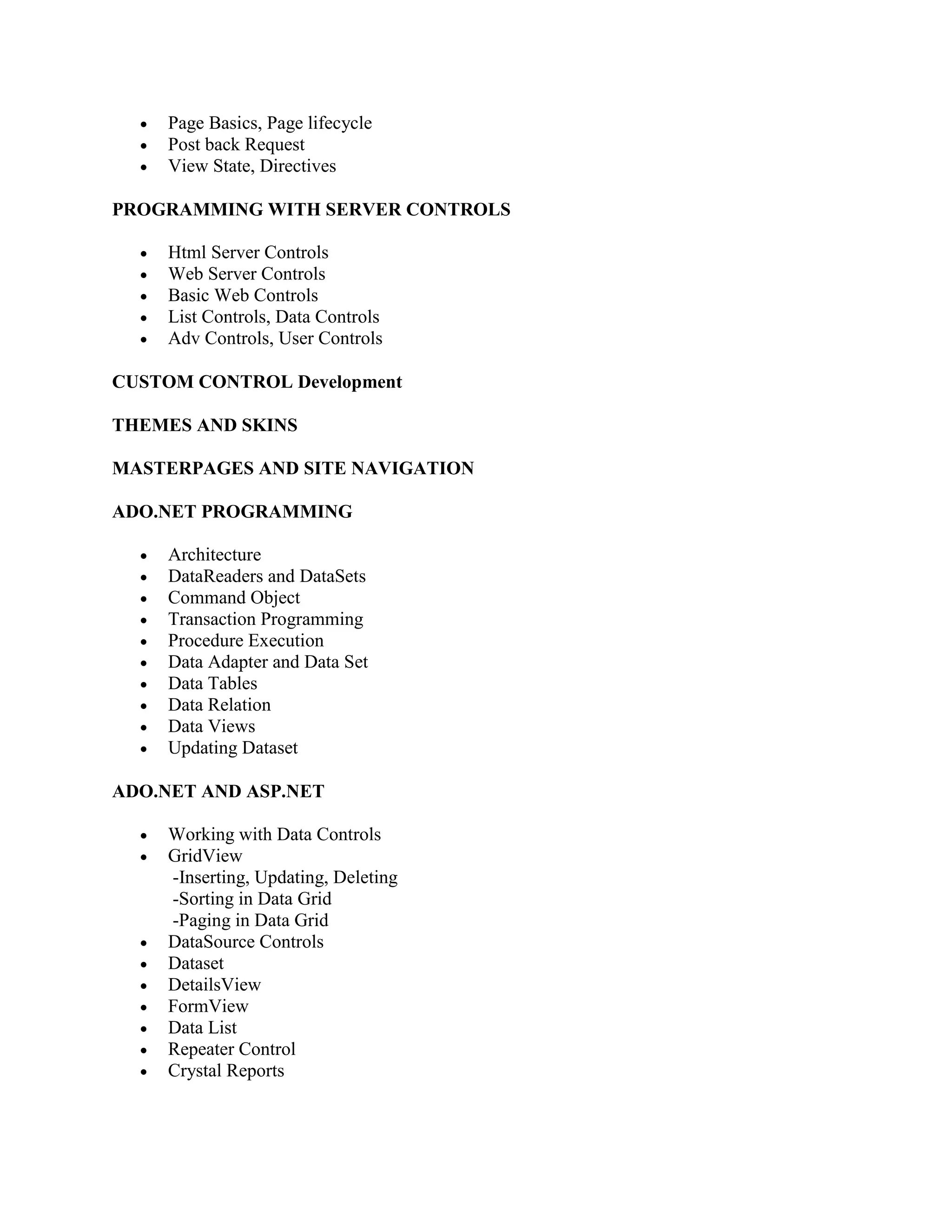 C And Course Content Pdf 