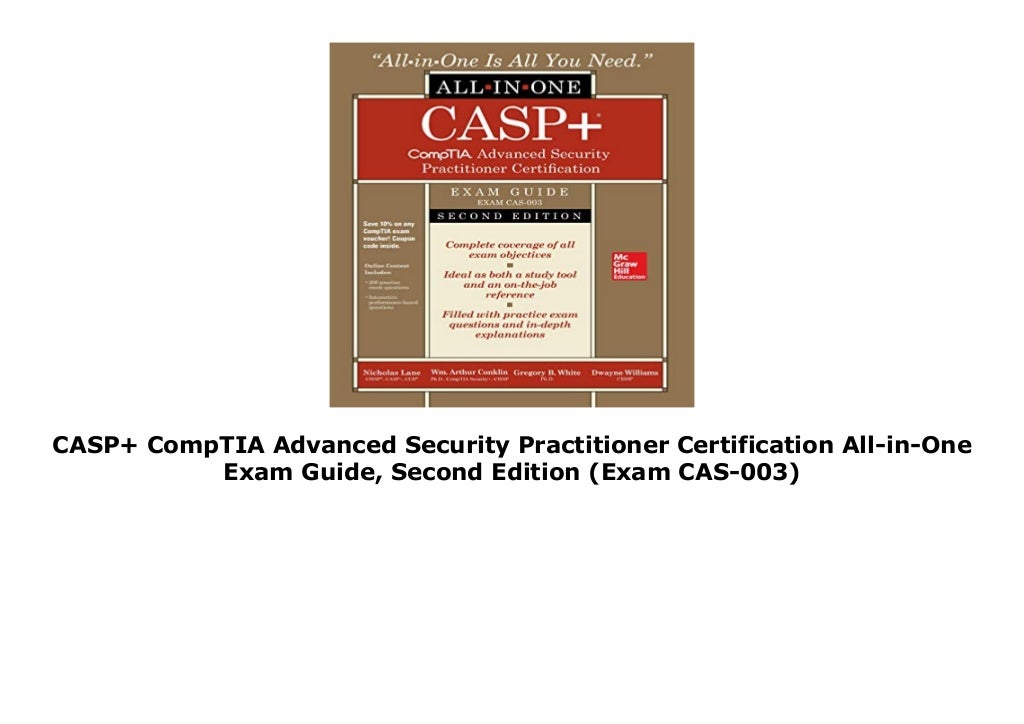 Casp Comptia Advanced Security Practitioner Certification All In One