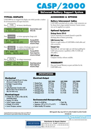 Casp2000 data sheet final | PDF