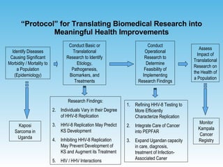 From Discovery to Delivery: Benchwork to Global Health: Corey Casper | PPT
