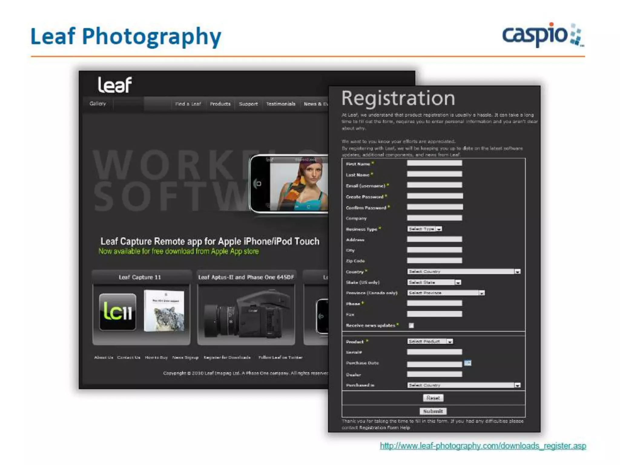 Caspio Customer Examples Hadley Price hadley@strategicmotion.net (352 ...