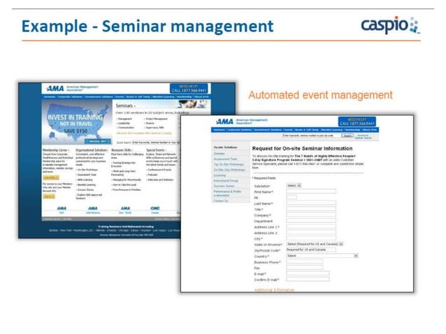 Caspio Customer Examples Hadley Price hadley@strategicmotion.net (352 ...